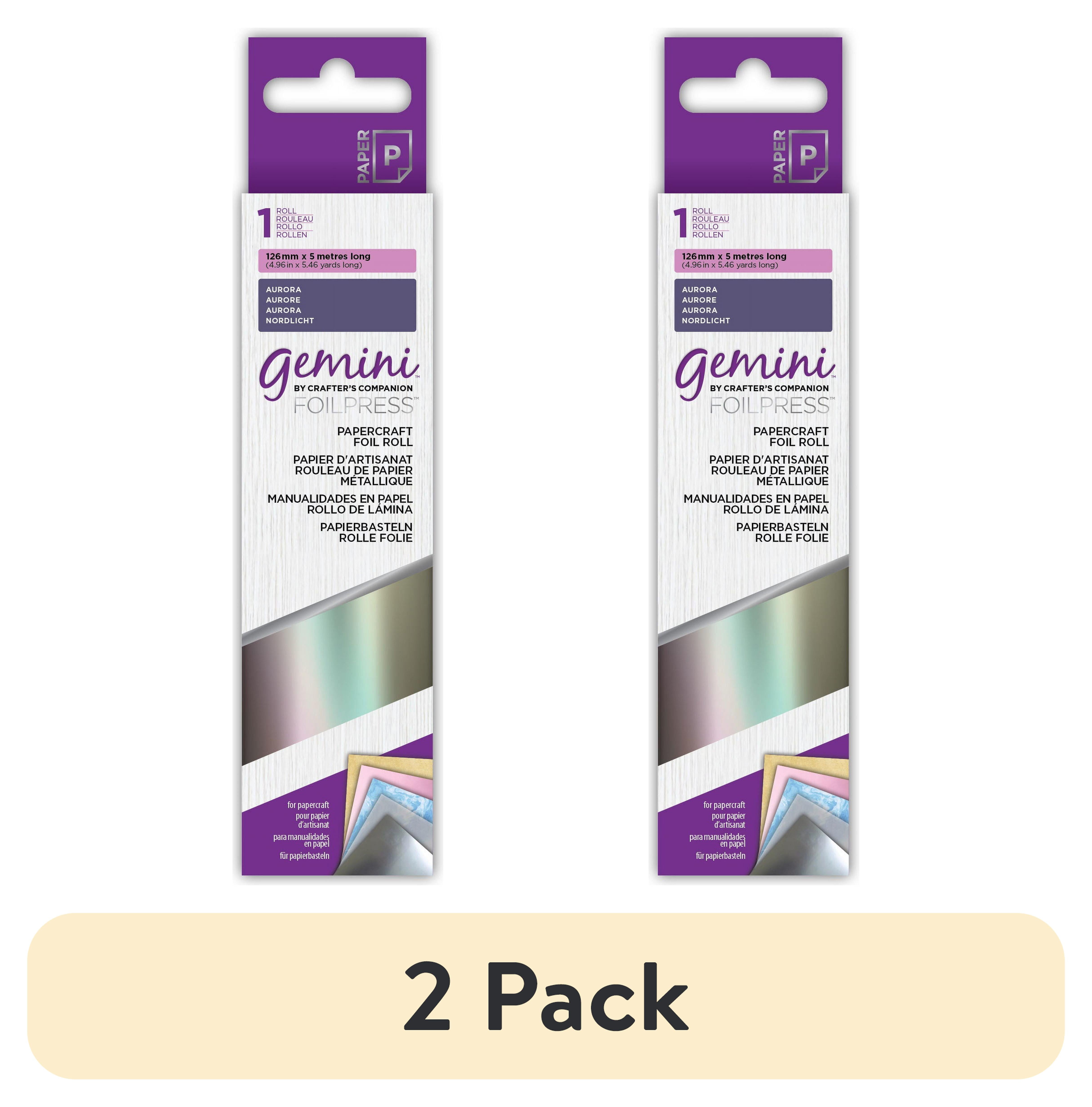 (2 pack) Gemini FoilPress Papercraft Foil Roll-Aurora - Walmart.com
