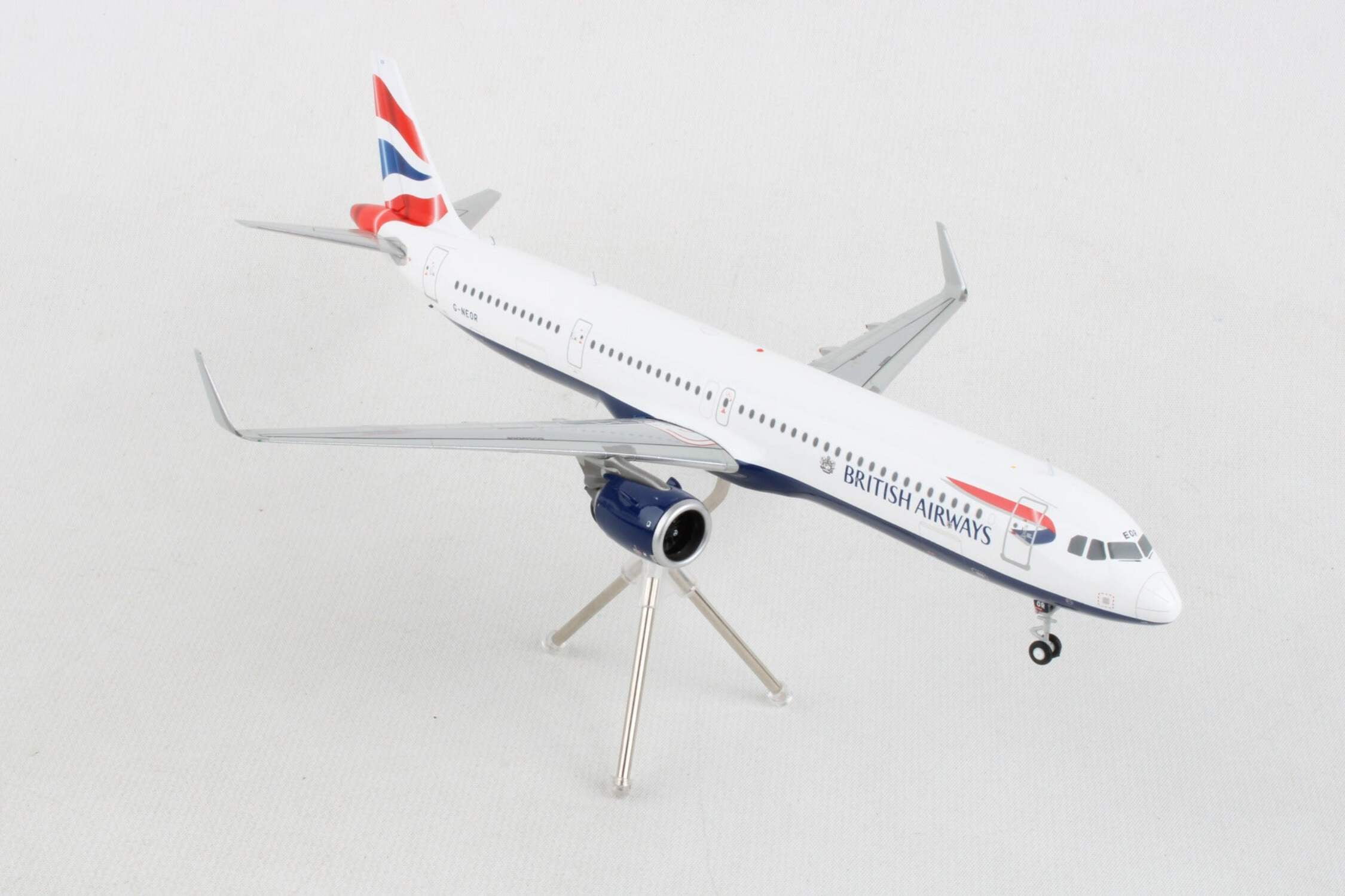 Gemini G2BAW1128 1-200 Scale Reg No. G-NEOR Aircraft Model Plane for British Airways A321NEO ...