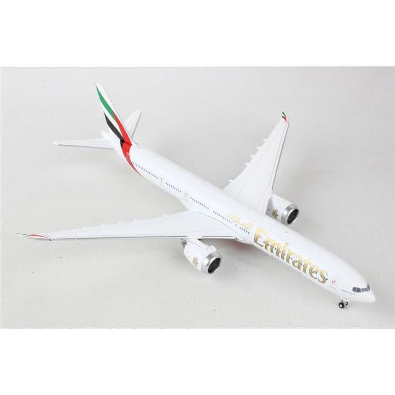 Boeing 777-9 Commercial Aircraft "Emirates Airlines" White with Gold ...