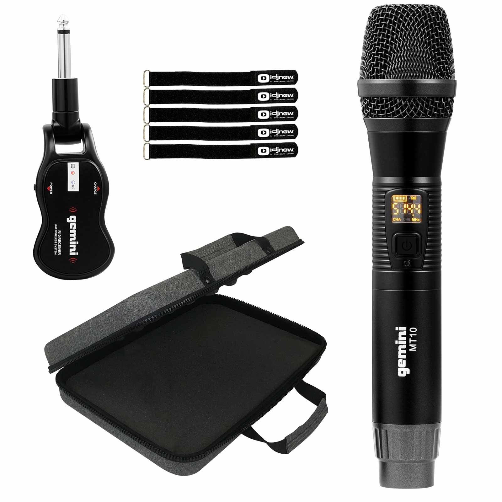 Gemini GMU-M100 Single Channel UHF Metal Body Microphone with Premium ...