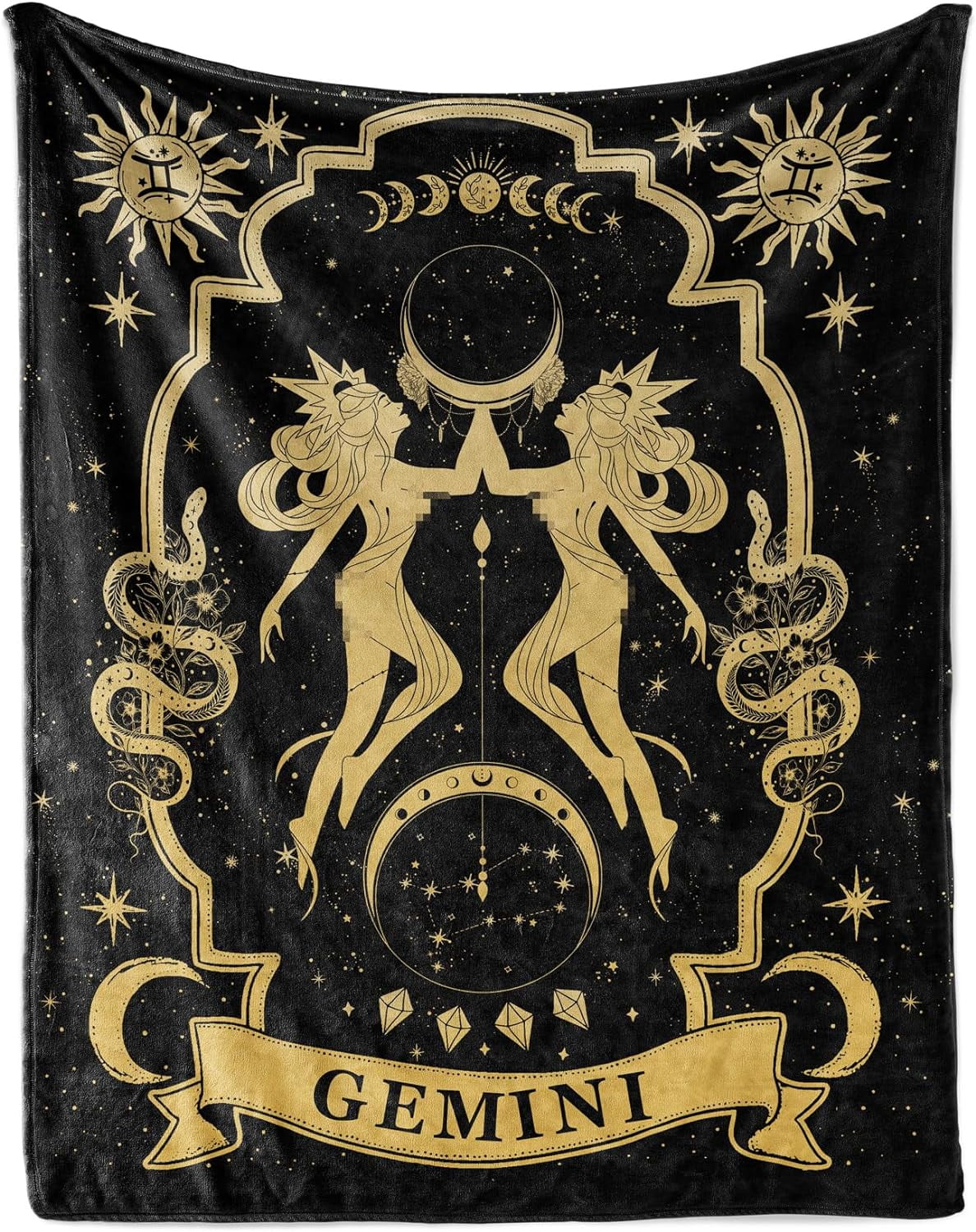 Gemini Gifts, Gemini Zodiac Blanket 60"X50", Gemini Zodiac Gifts for ...