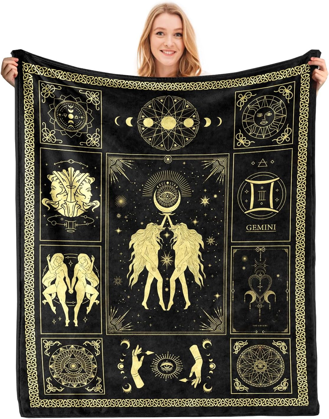 Gemini Gifts for Women Men,Gemini Sherpa Blanket,Astrology Gifts Zodiac ...