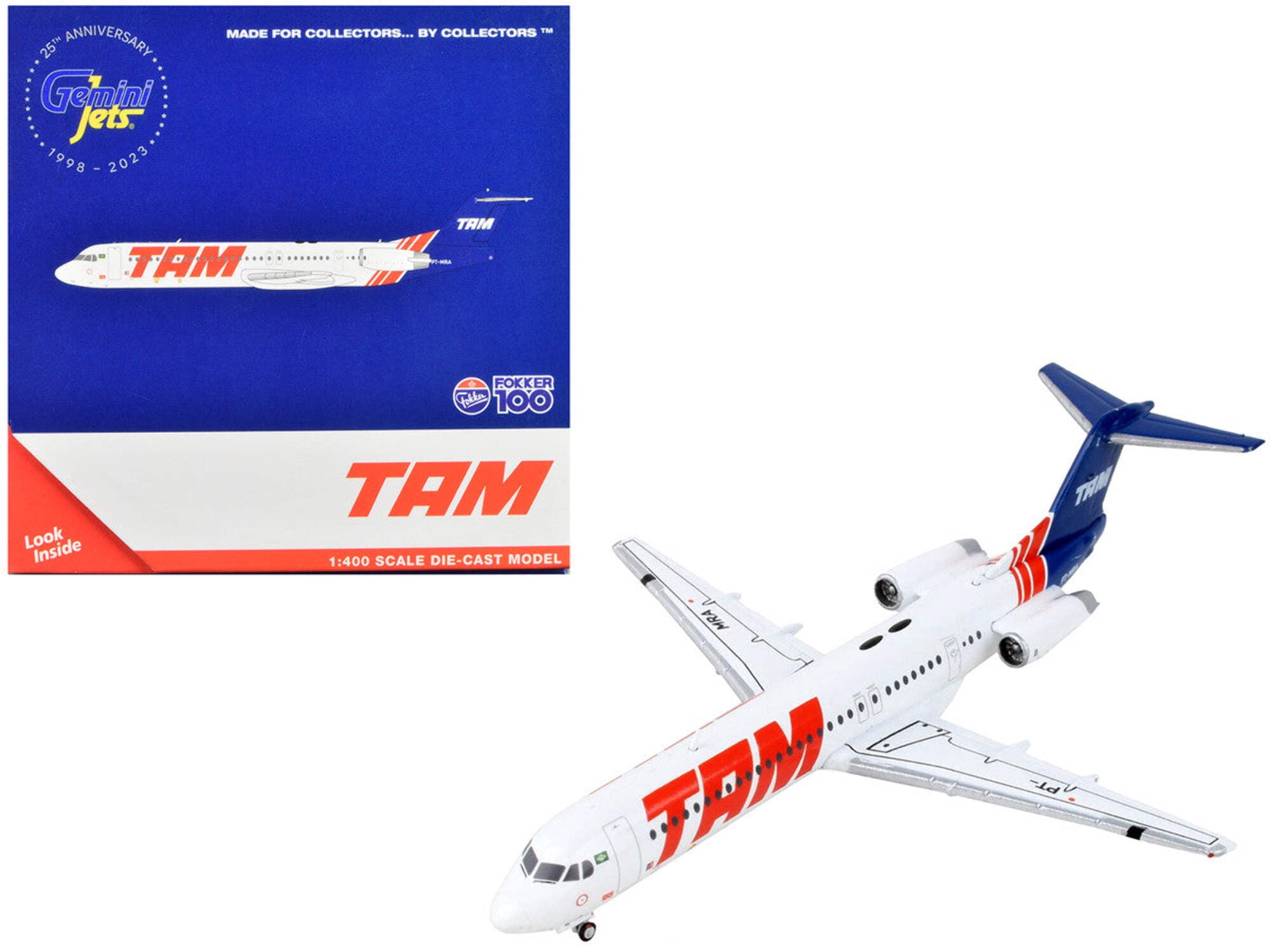 Gemini Jets GJ2062 1-400 Scale Tam F-100 Reg No.PT-MRA Model Airplane ...