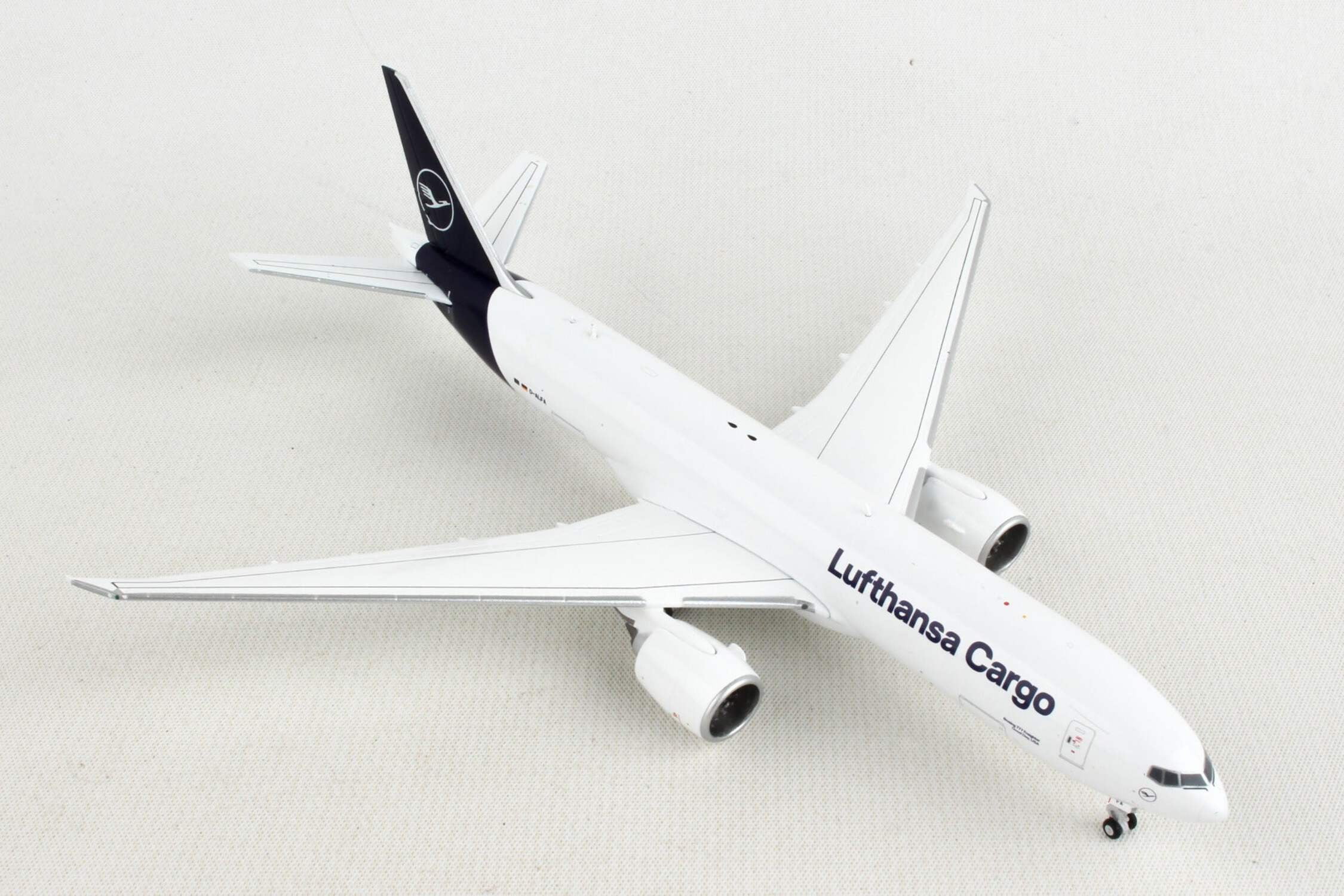 Boeing 777F Commercial Aircraft "Lufthansa Cargo" White with Dark Blue ...