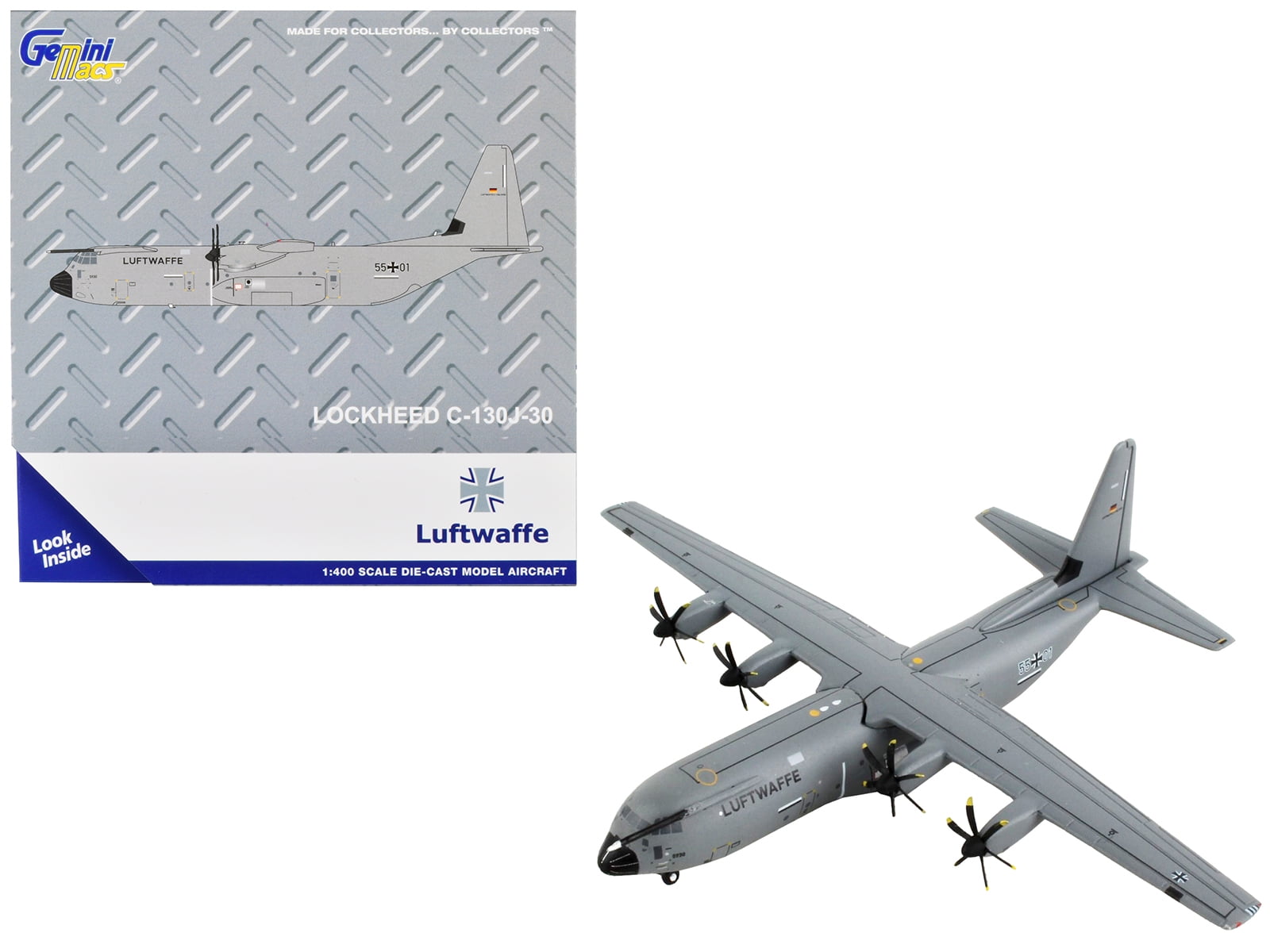 GeminiMacs 119 Lockheed-Martin C-130J Luftwaffe '55+01' 1/400 Scale ...