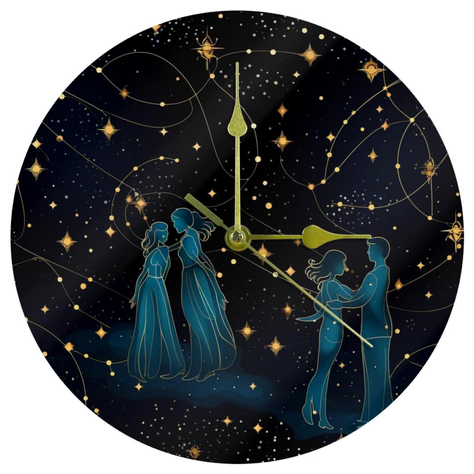 Gemini Modern Acrylic Wall Clock - Stylish & Durable Circular Timepiece ...