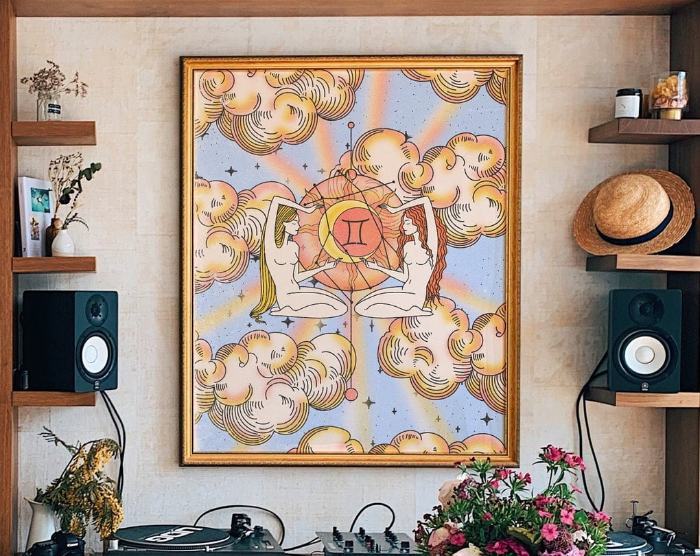 Gemini Poster, Astrology Poster, Gemini Gift, Zodiac Poster, Gemini ...