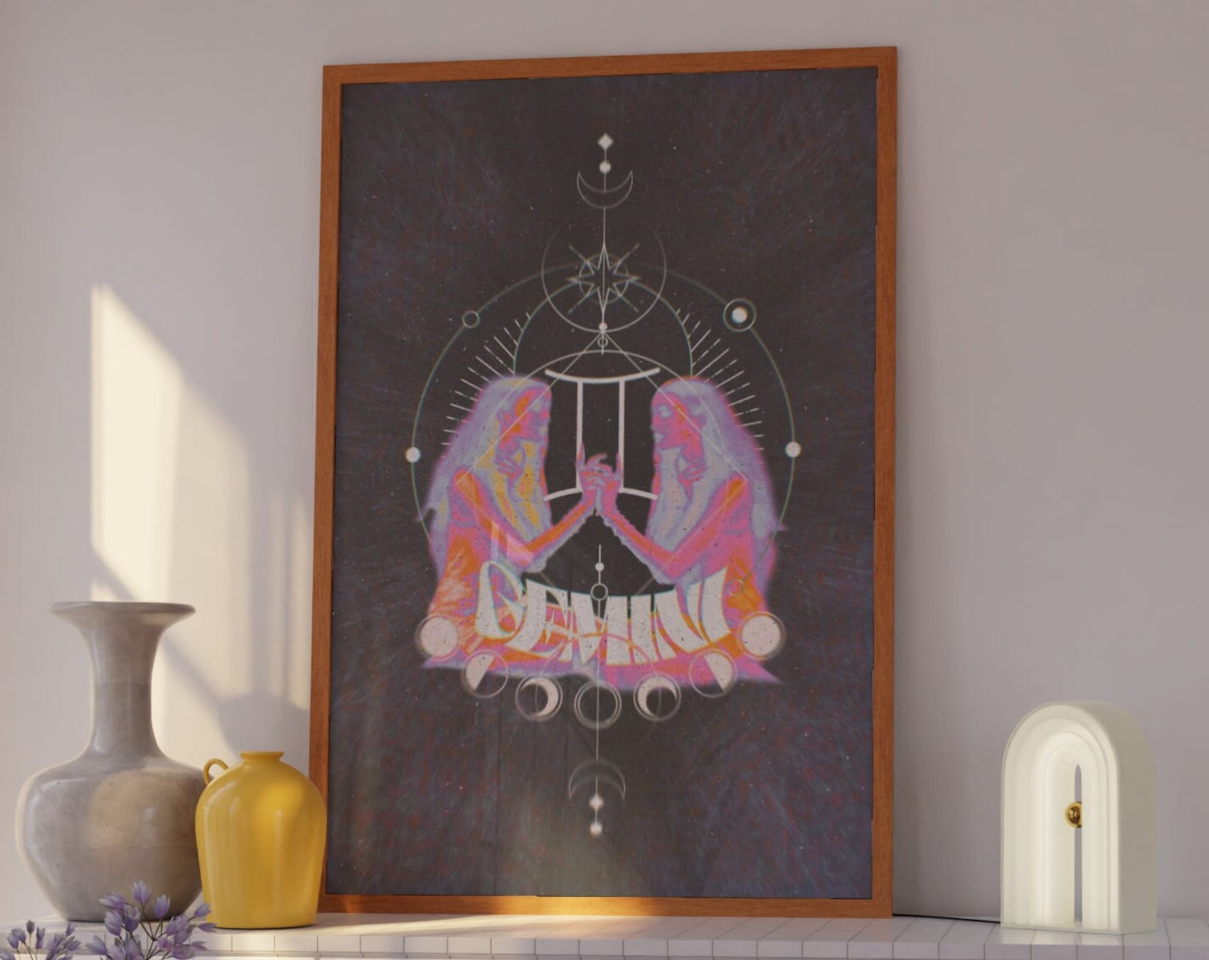 Gemini Poster, Gemini Gift, Zodiac Poster, Gemini Decor, Zodiac Print, Astrology Poster ...