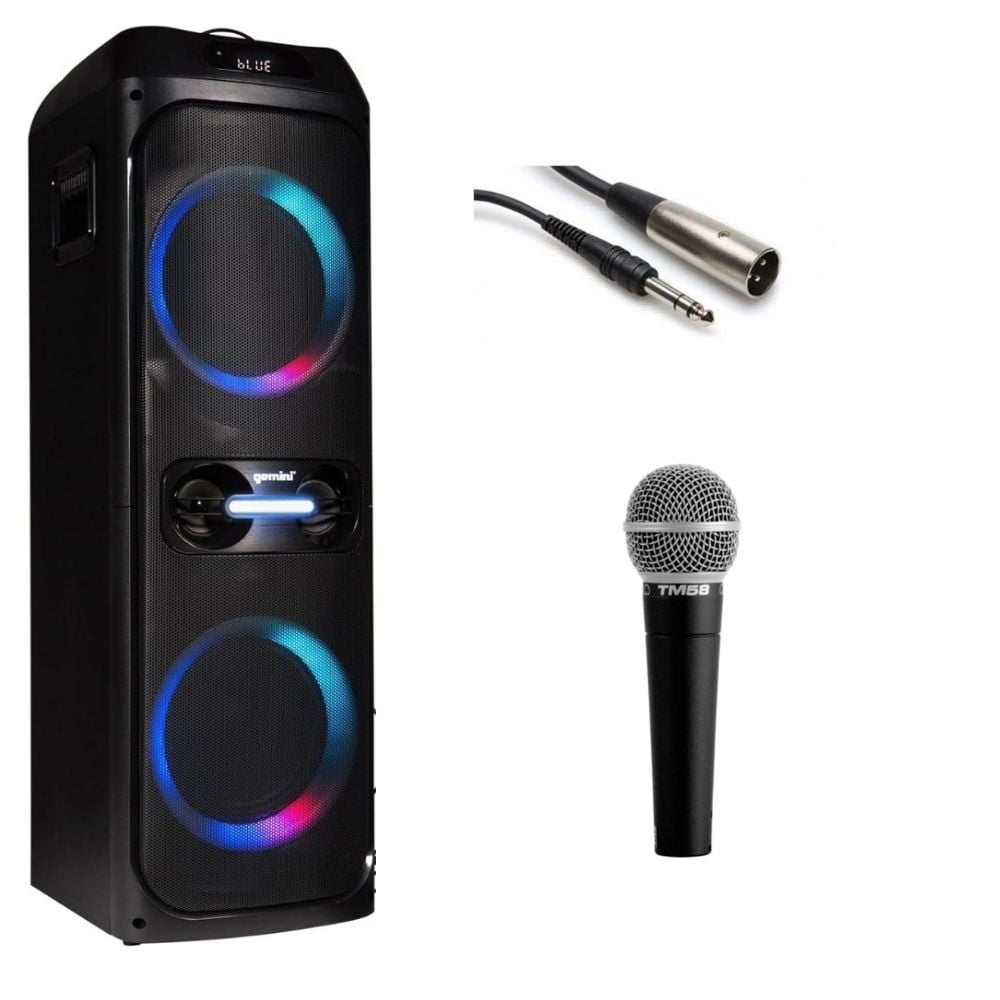 Gemini Sound GHK-2800-4800W Party Speaker Bundle with Polsen M-85 ...