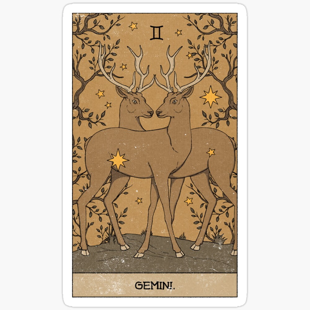 Gemini Sticker Phone Decal Water Bottle Stickers Car Decals, Laptop ...