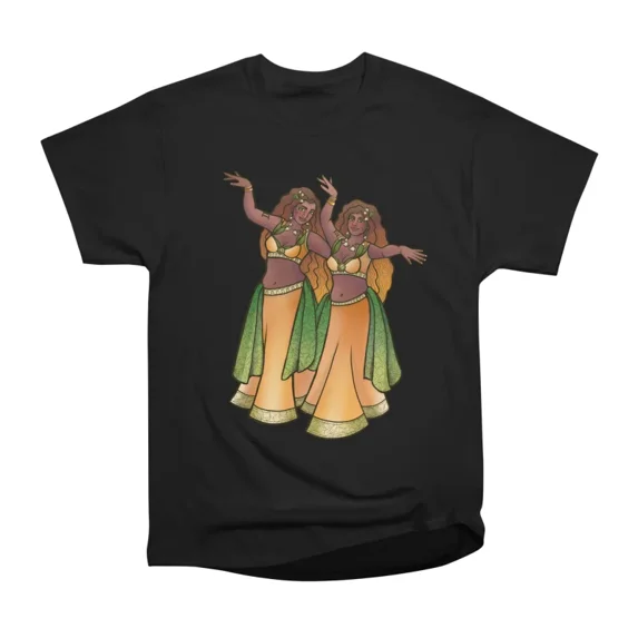 Gemini Twin Belly Dancers T-Shirt Tee Gift For Him Merch For Her ...
