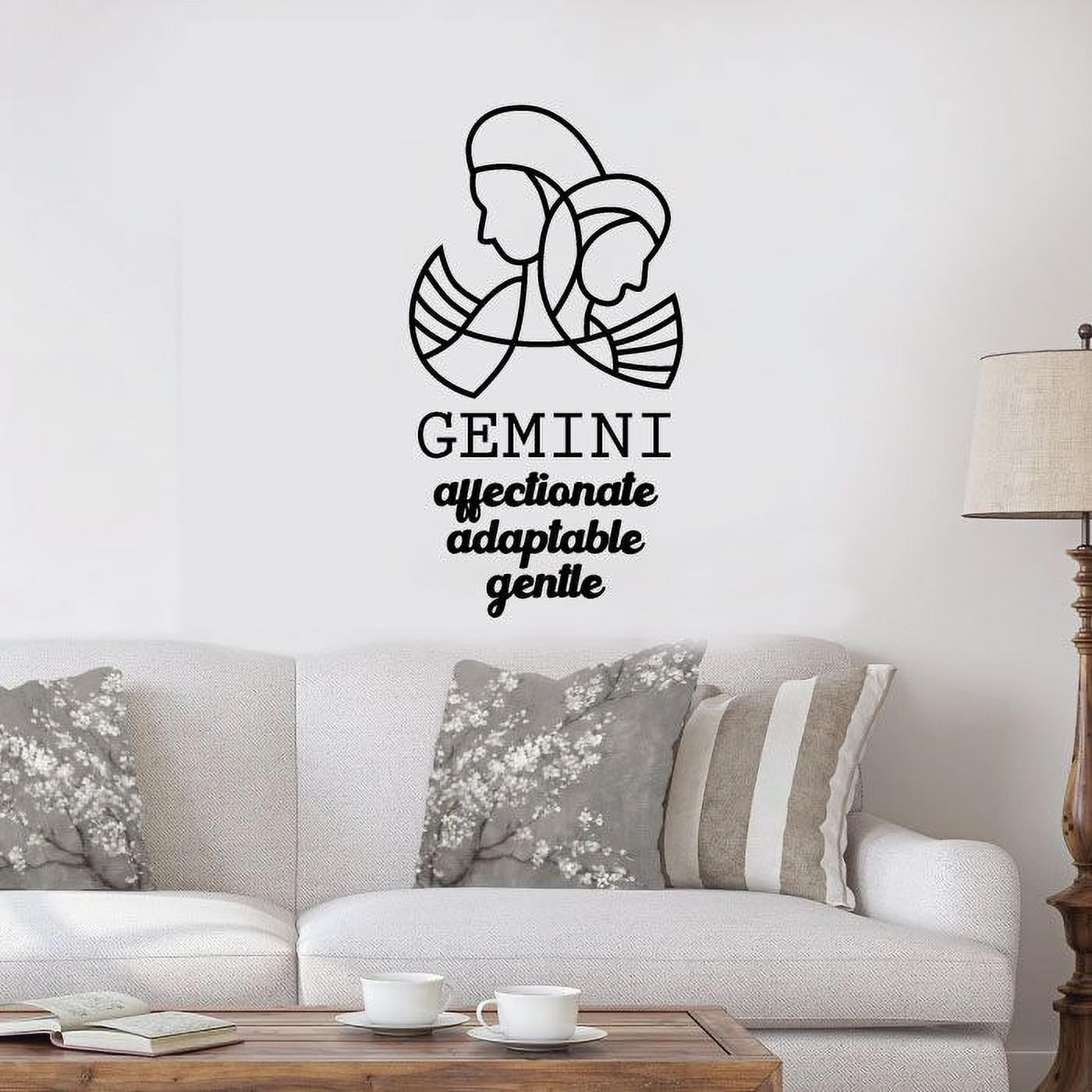 Gemini Twin Face Silhouette Air Sign Symbol Affectionate Adaptable ...