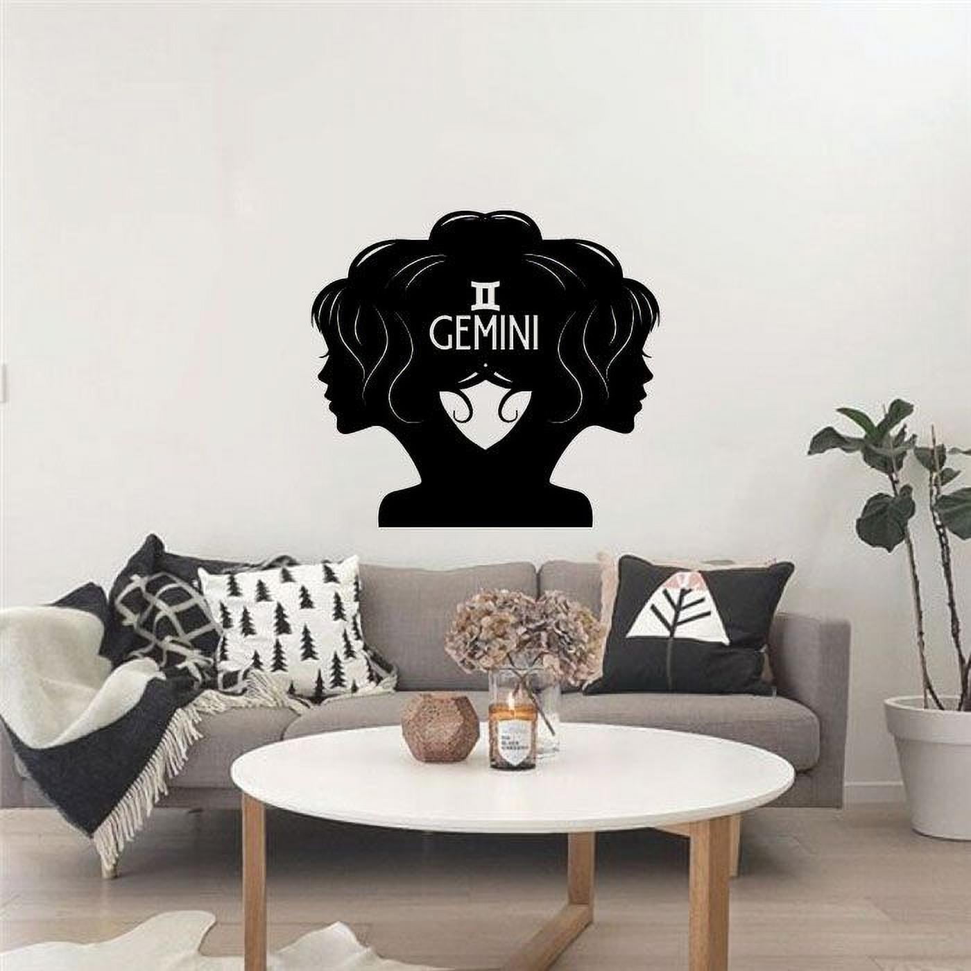 Gemini Twin Face Silhouette Air Sign Symbol Horoscope Astrological ...