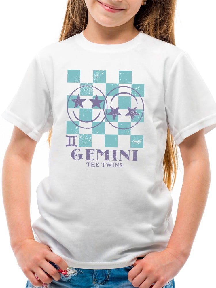 Gemini Twins Emoji - Zodiac Art Design Youth's T-shirt - Walmart.com