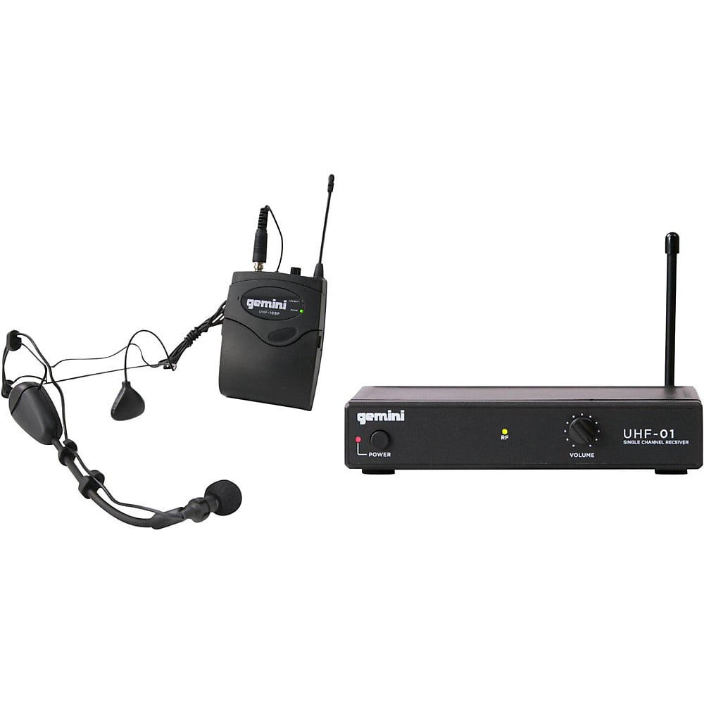 Gemini UHF-01HL Wireless Headset/Lavalier Combo System F3 - Walmart.com