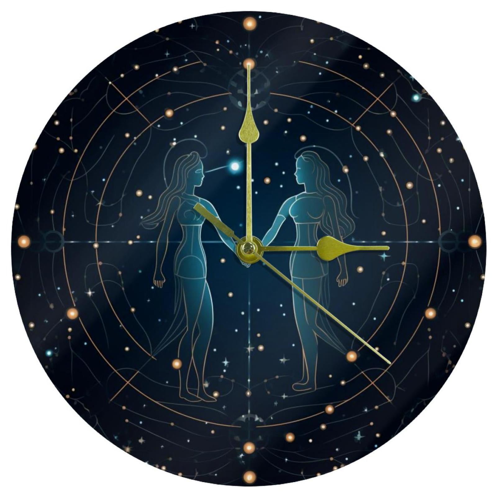 Gemini Uniquely Designed Acrylic Circular Wall Clock - Stylish and ...