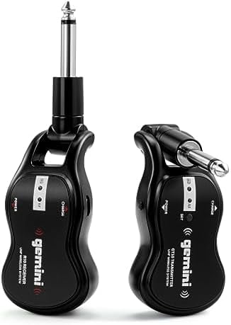 Gemini Wireless Guitar System, UHF 512–541.7 MHz, -ft/50 m Range ...