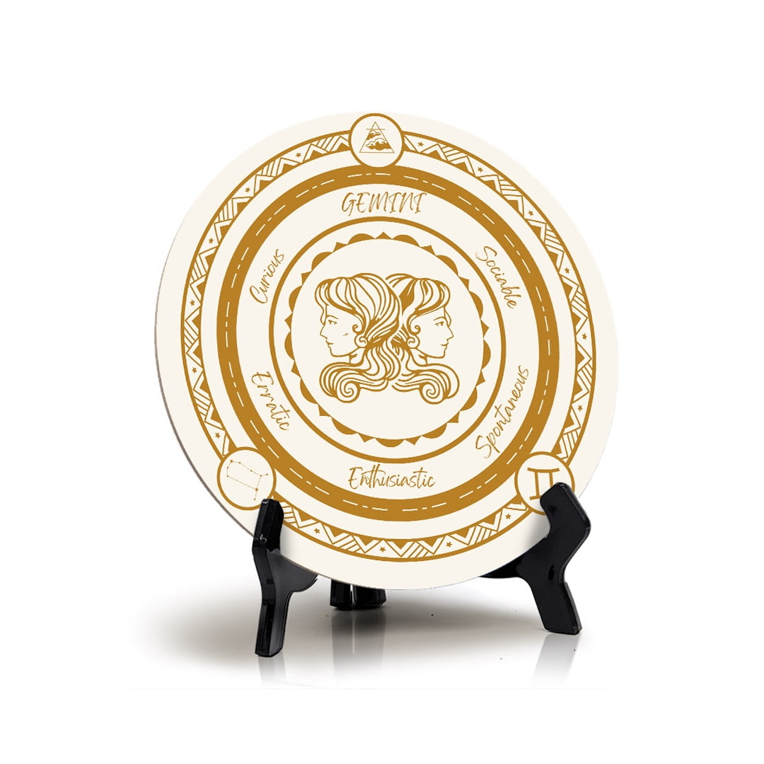 Gemini Zodiac Circle Table Sign (5x5") - Walmart.com