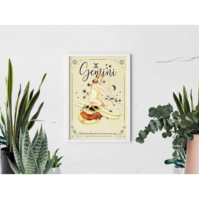 Gemini Zodiac (Gemini Zodiac Print, Gemini Art, Gemini Zodiac Sign ...