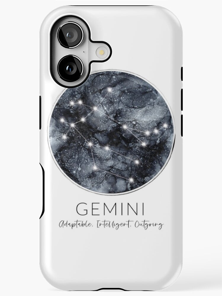 Gemini Zodiac Moon Constellation Astrology Art For iPhone 11-17 Pro Max ...