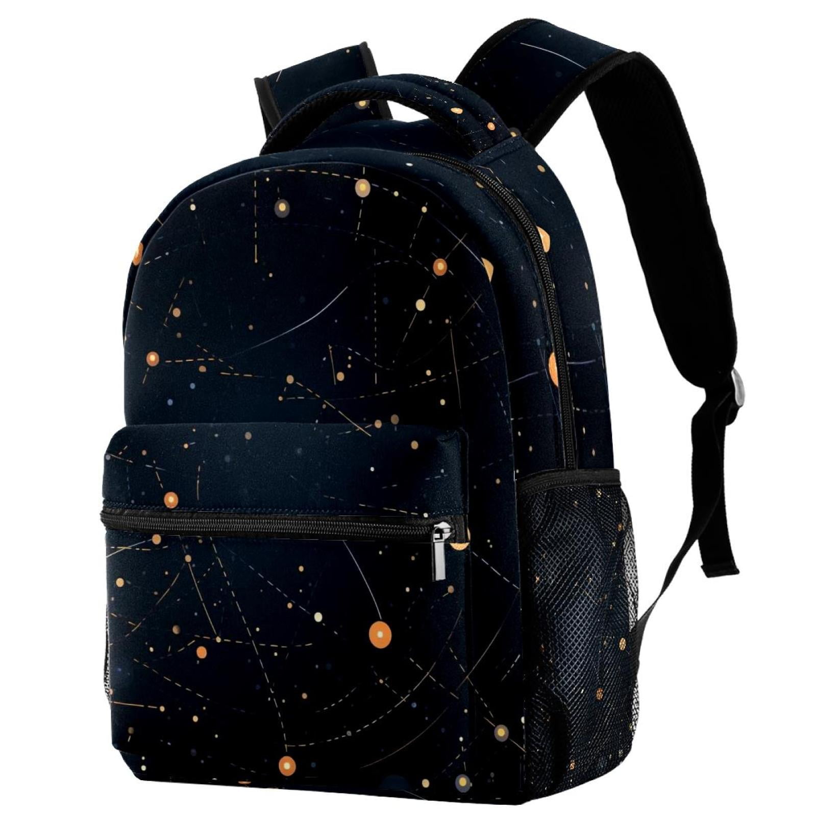Gemini Zodiac Signs School Backpacks With Water Bottle Pocket - Walmart.com
