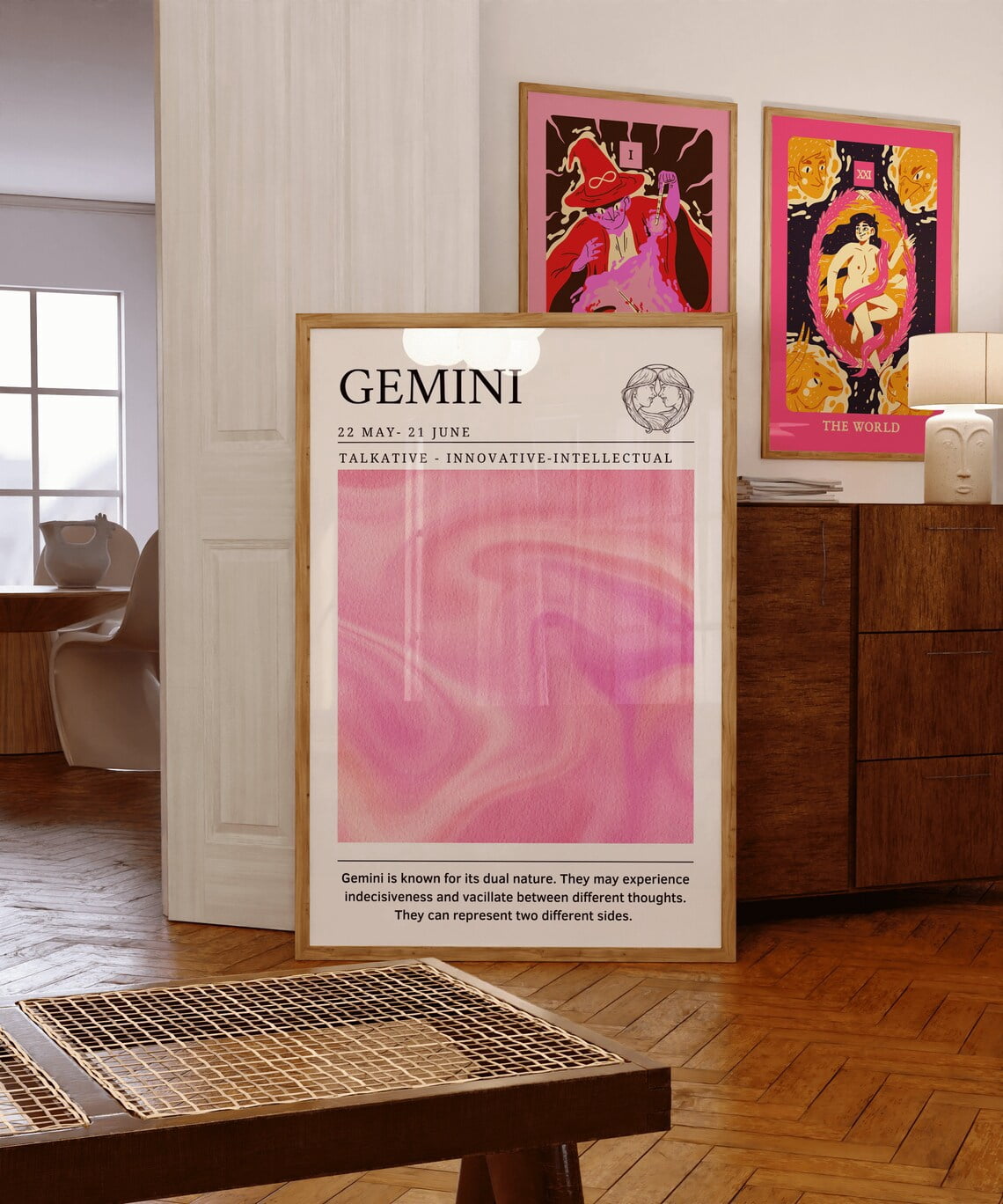 Gemini Zodiac Wall Print ~ Gemini Gifts ~ Aura Poster ~ Star Sign ...
