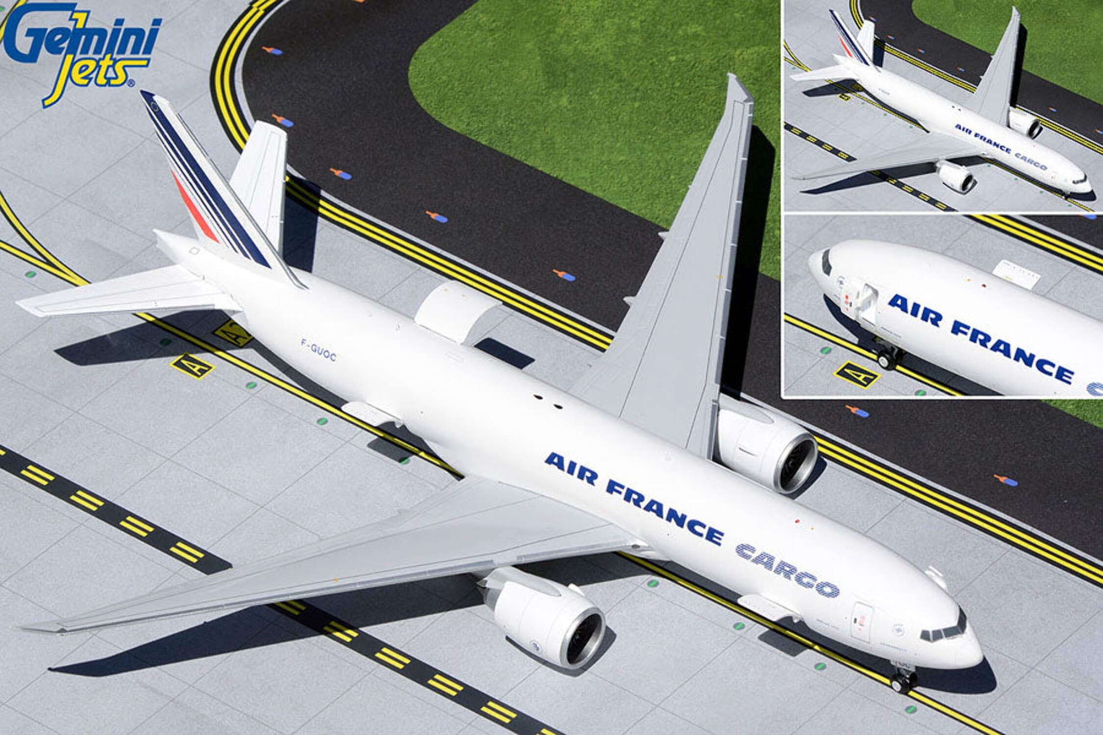 Boeing 777F Commercial Aircraft "Air France Cargo" White with Striped ...