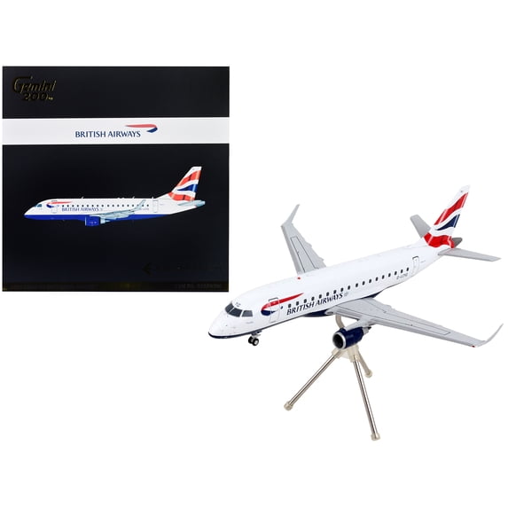 Embraer ERJ-170 Commercial Aircraft White with Striped Tail "Gemini 200 ...