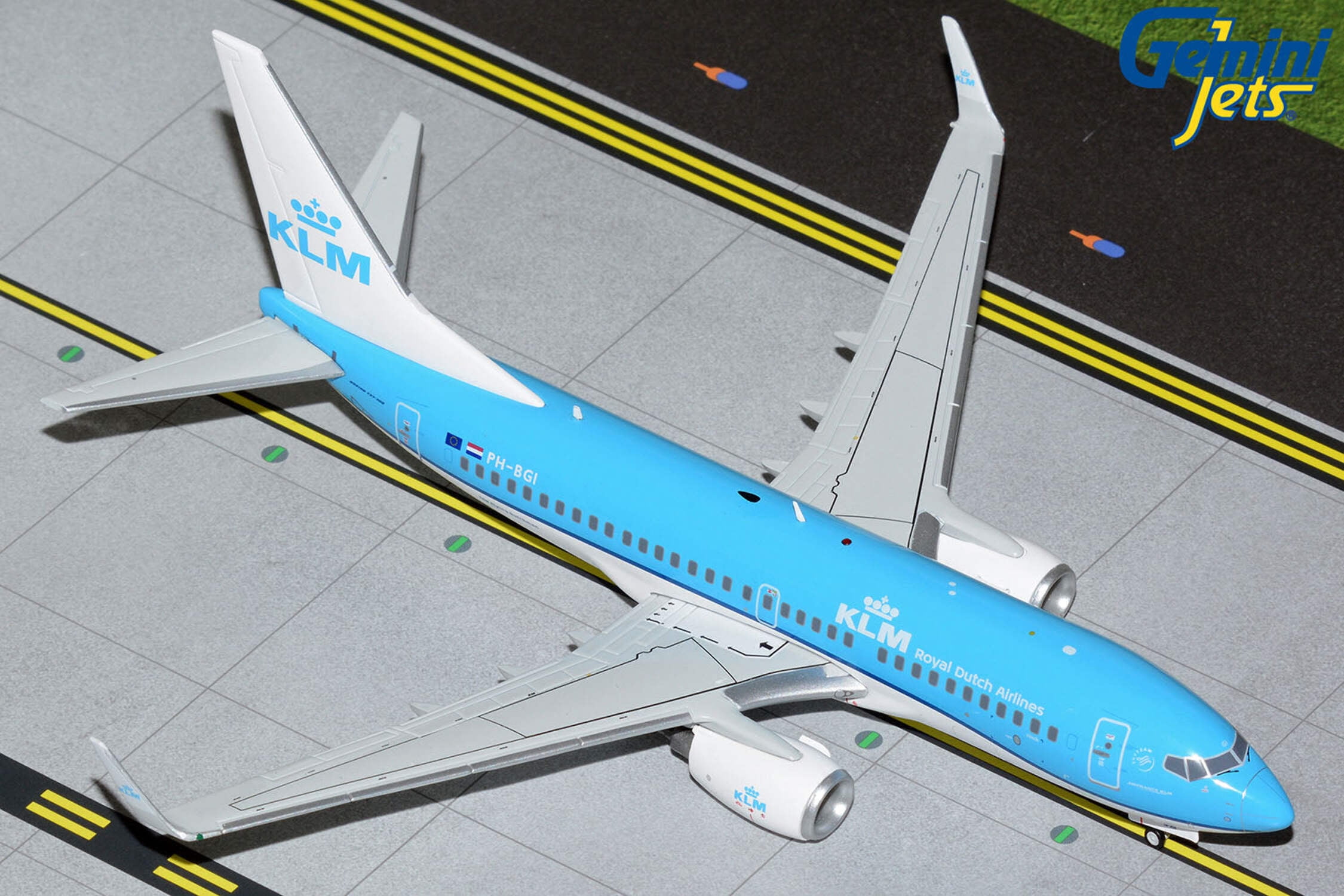 Boeing 737-700 Commercial Aircraft Blue with White Tail "Gemini 200 ...