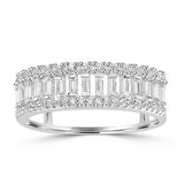 Gemistry Kathy Levine Sterling Silver Cubic Zirconia Multi- Shape Ring ...