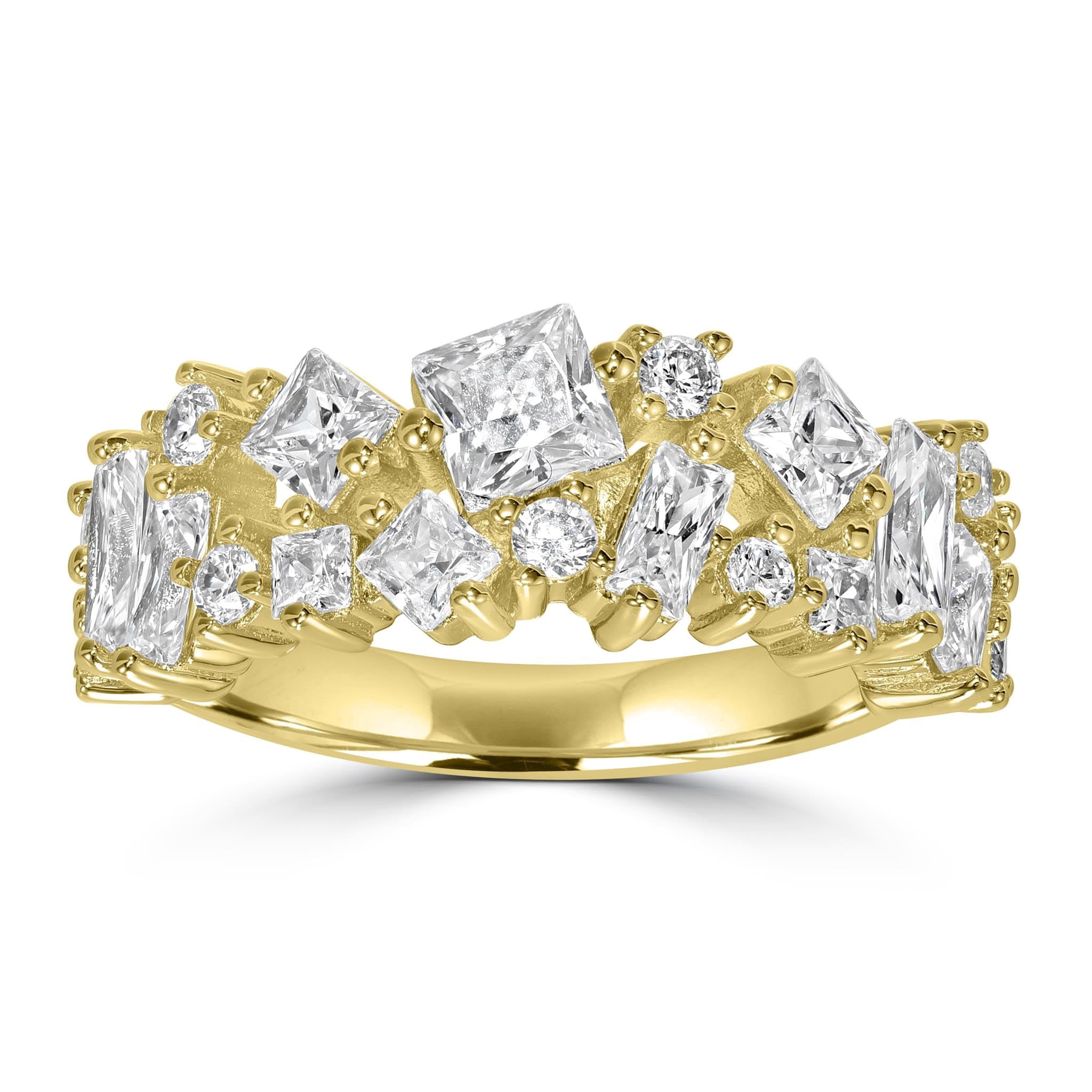 Gemistry Kathy Levine 14K Gold-Plated Sterling Silver Cubic Zirconia ...