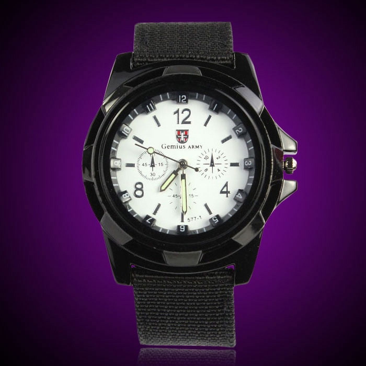 Gemius Racing Force Sport Mens Fabric Band Watch White Watch for ...