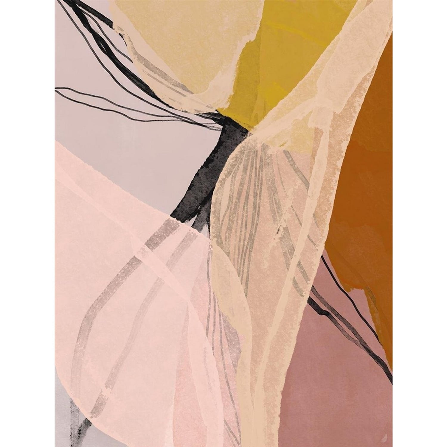 Gemma Bardot Floral Layers Abstract Paper Print - Walmart.com