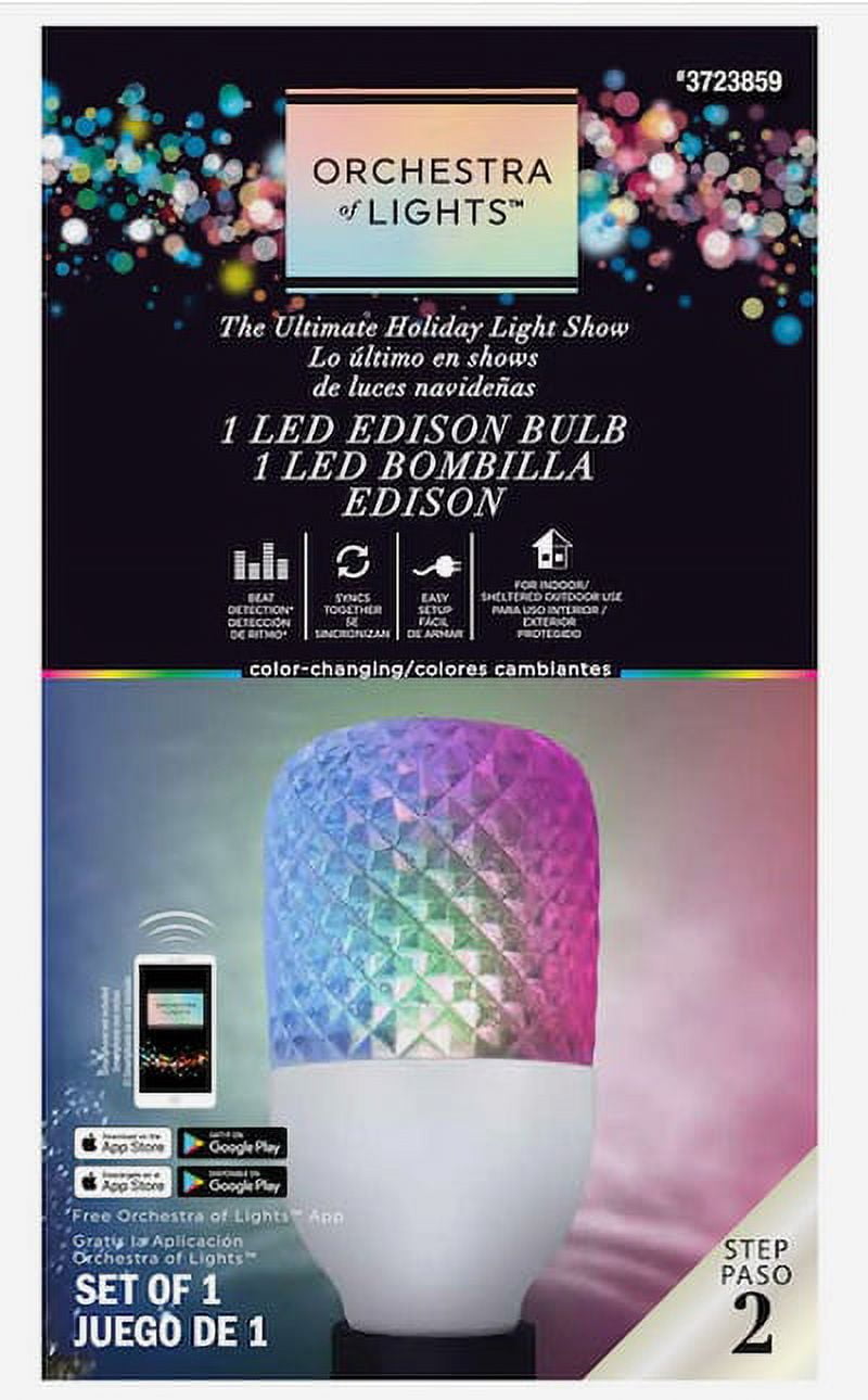 Gemmy Orchestra of Lights LED Holiday Light Show, Color Changing ...