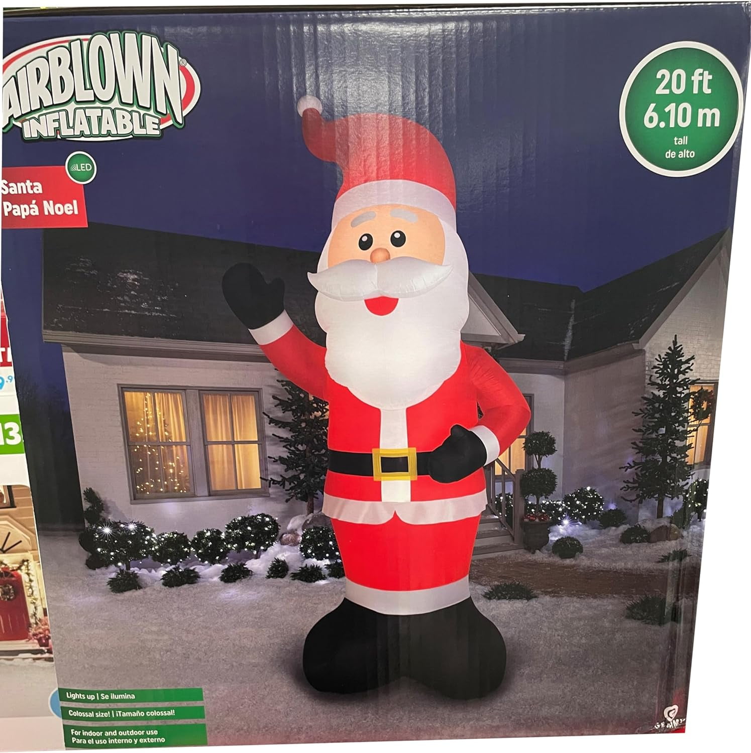 Gemmy 20 foot Airblown Inflatable Colossal Santa Claus Indoor/Outdoor ...