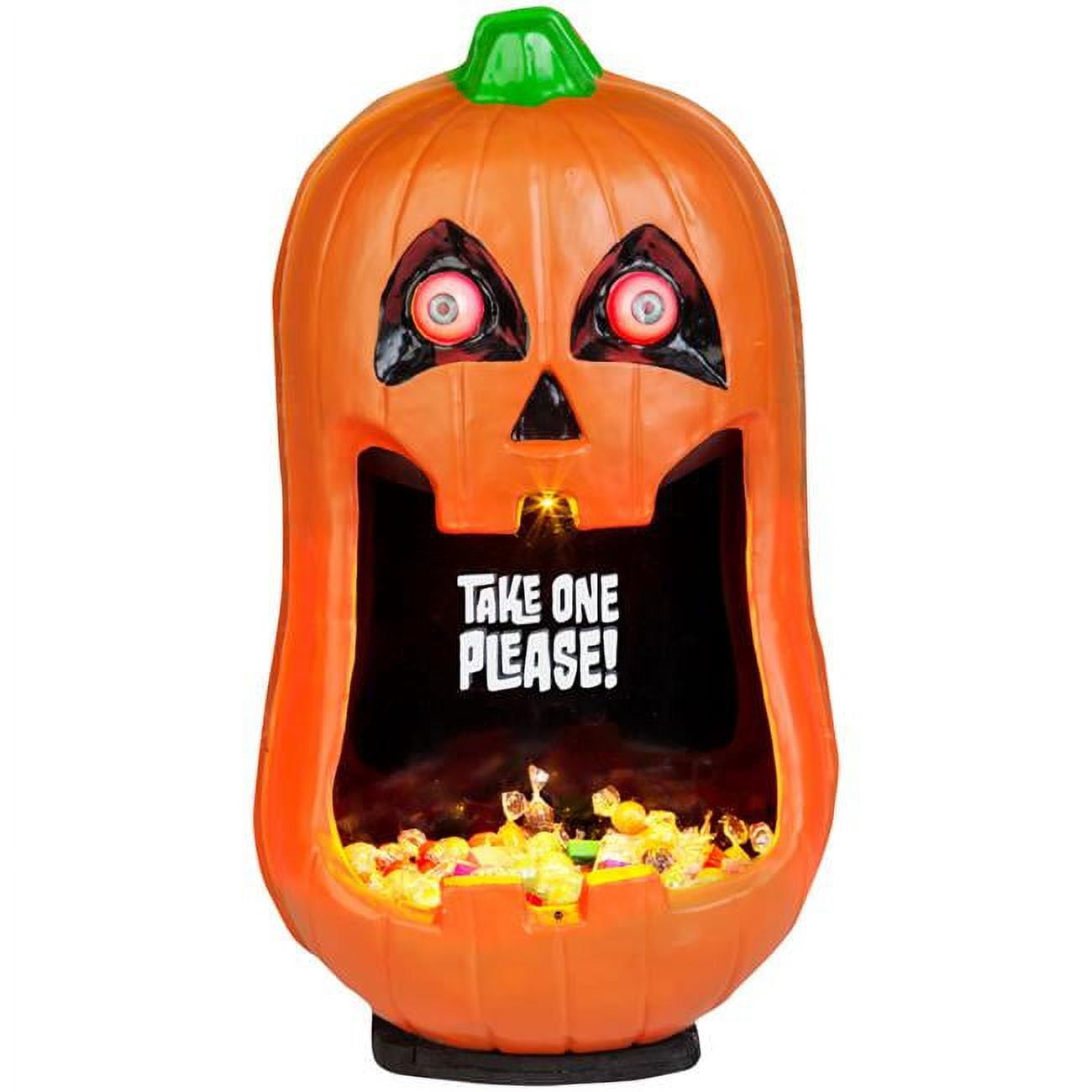 Gemmy Prelit Pumpkin Candy Bowl Tabletop D cor - Walmart.com