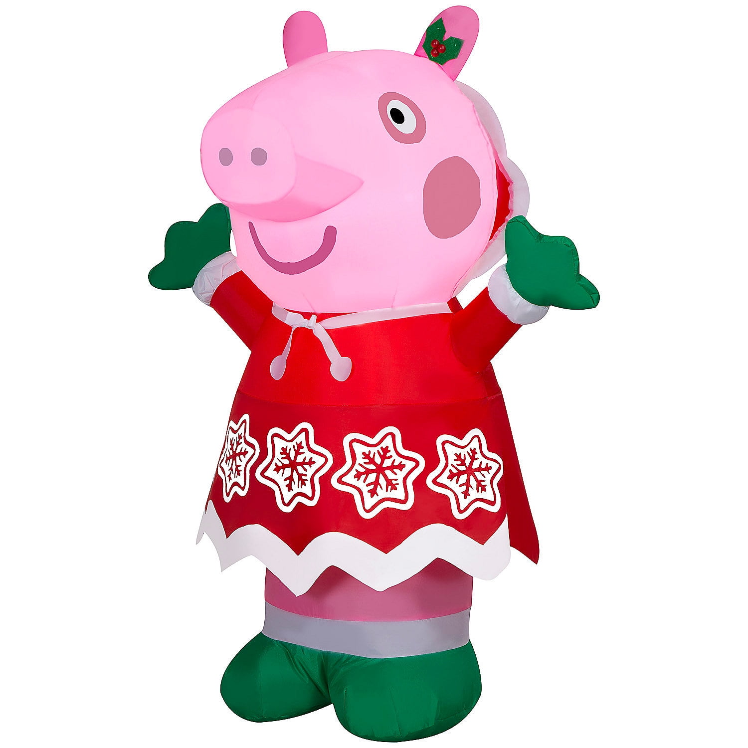 Gemmy 3.2 ft Airblown® Blowup Inflatable Holiday Outfit Peppa Pig with ...