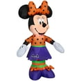 Gemmy 3.5 Ft Minnie Mouse Polka Dot Bat Costume Halloween Airblown ...