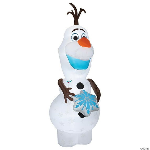 Airblown® Disney's Frozen Olaf with Snowflake 47" Inflatable Christmas ...
