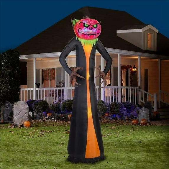 Gemmy Airblown Halloween Outdoor Decoration, 12-ft Lighted Spooky ...