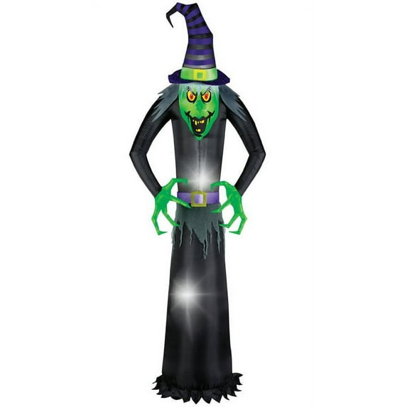 Gemmy 58614 Giant Airblown Wicked Witch Halloween Inflatable, Multicolored - Walmart.com