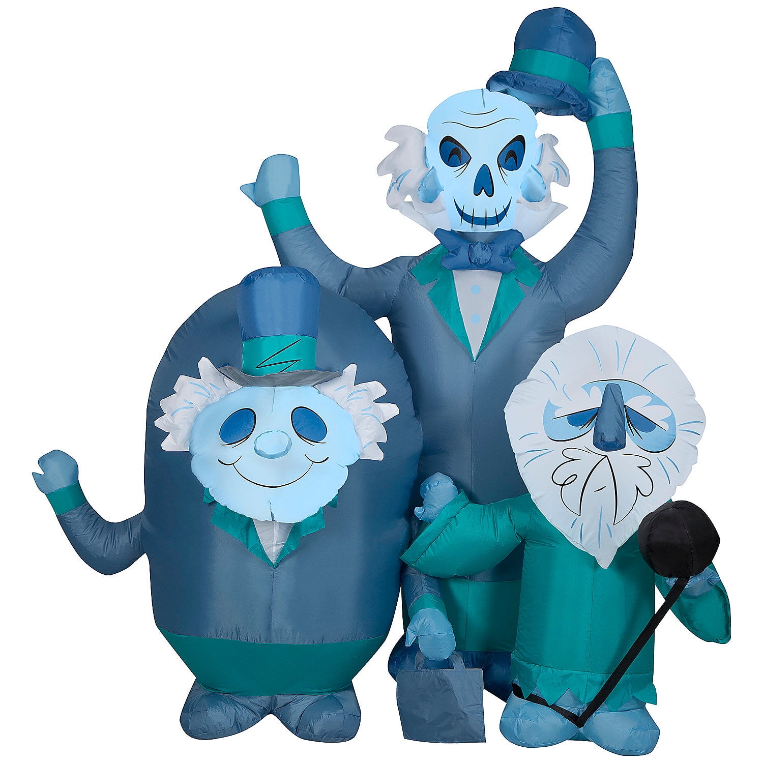 Gemmy 6ft Airblown Inflatable Haunted Mansion, Hitchhiking Ghosts ...