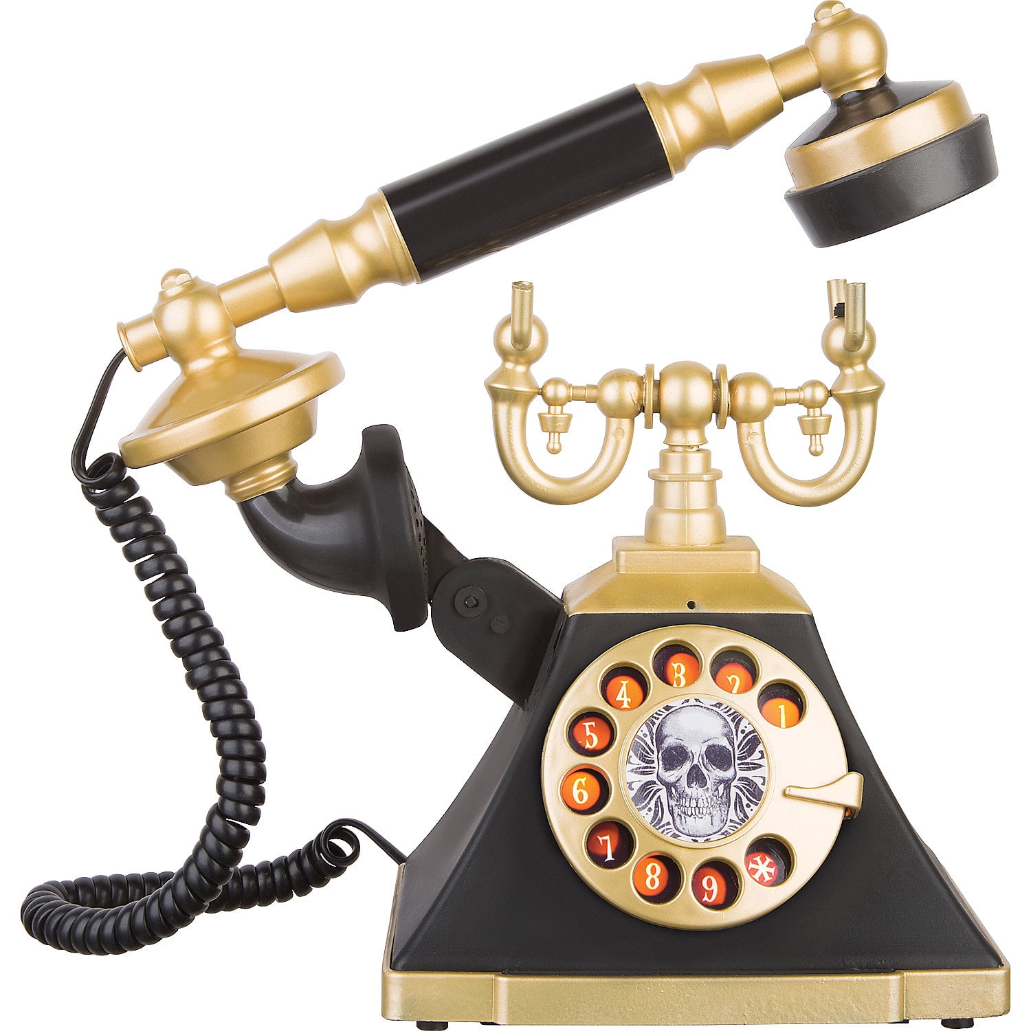 Gemmy 8" Tabletop Telephone Lifting Spooky Handle Halloween Decoration ...
