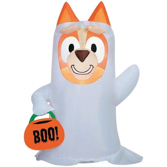 Gemmy Halloween Inflatable Bingo in Witch Costume (Bluey), 3.5 ft Tall ...