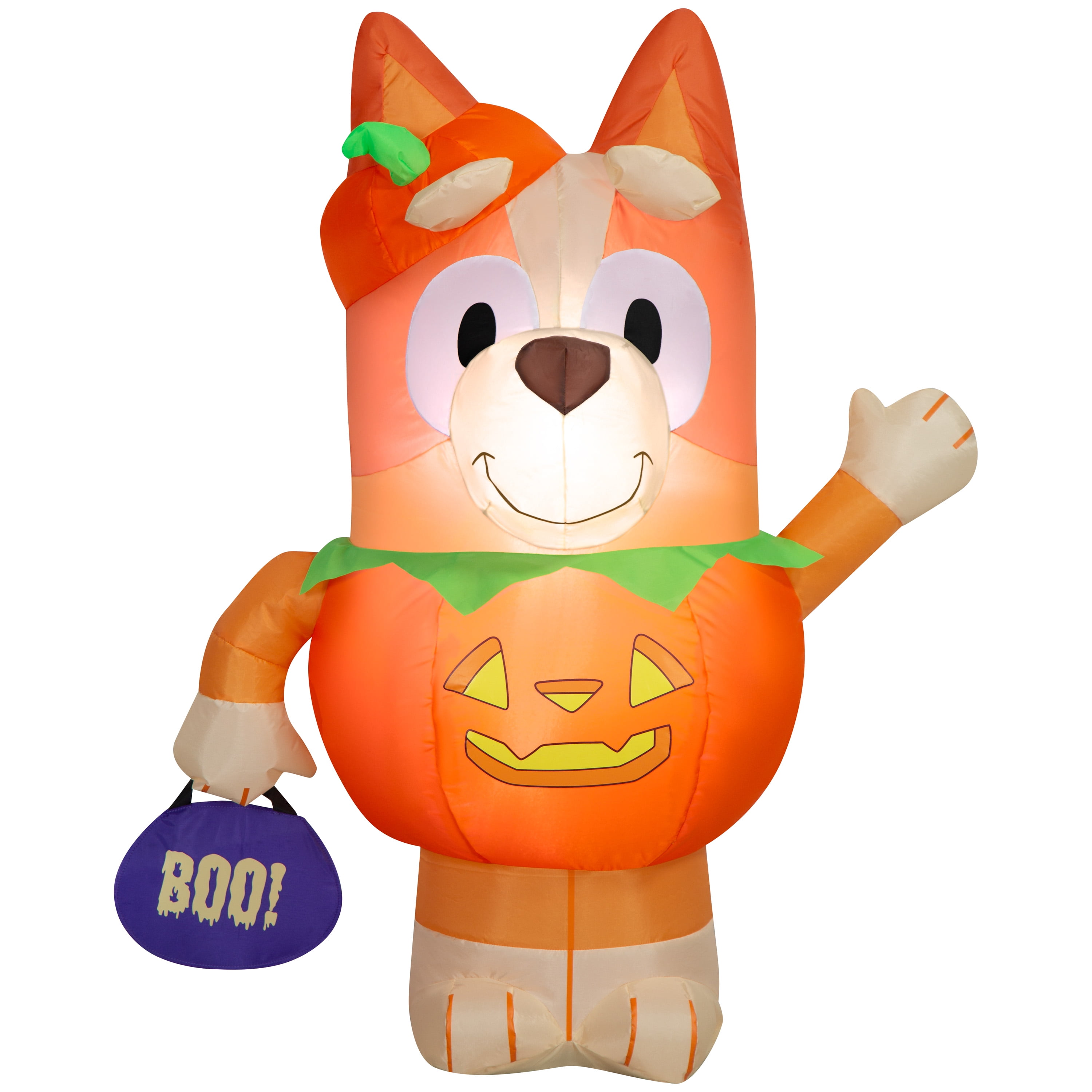 Gemmy Airblown Inflatable Bingo in Pumpkin Costume Bluey, 3.5 ft Tall ...