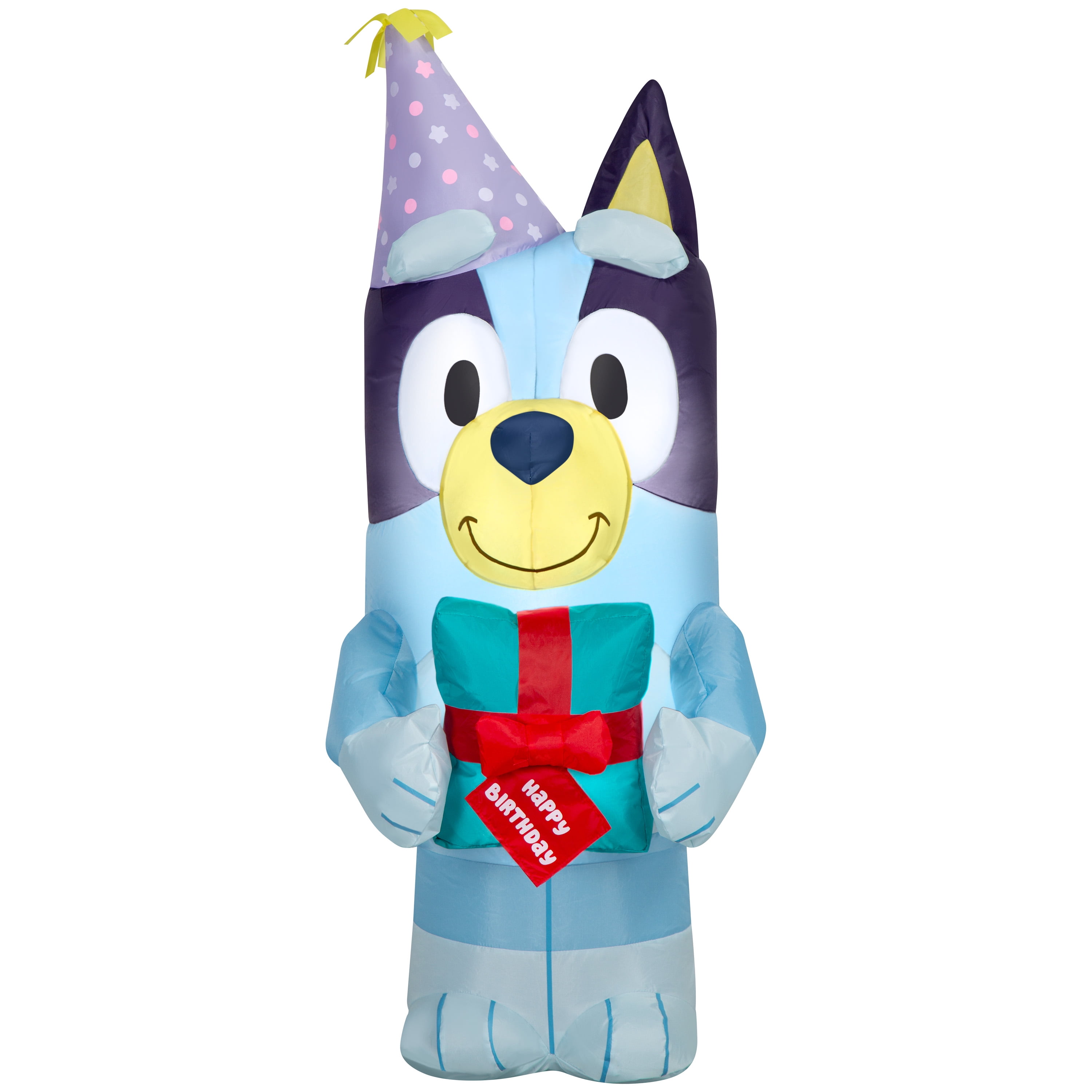 Gemmy Airblown Inflatable Bluey, 3.5 ft Tall, Birthday Yard Decoration, Lights - Walmart.com