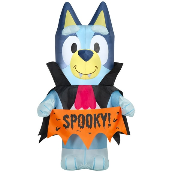 Gemmy Airblown Inflatable Bluey in Vampire Costume Bluey, 3.5 ft Tall ...