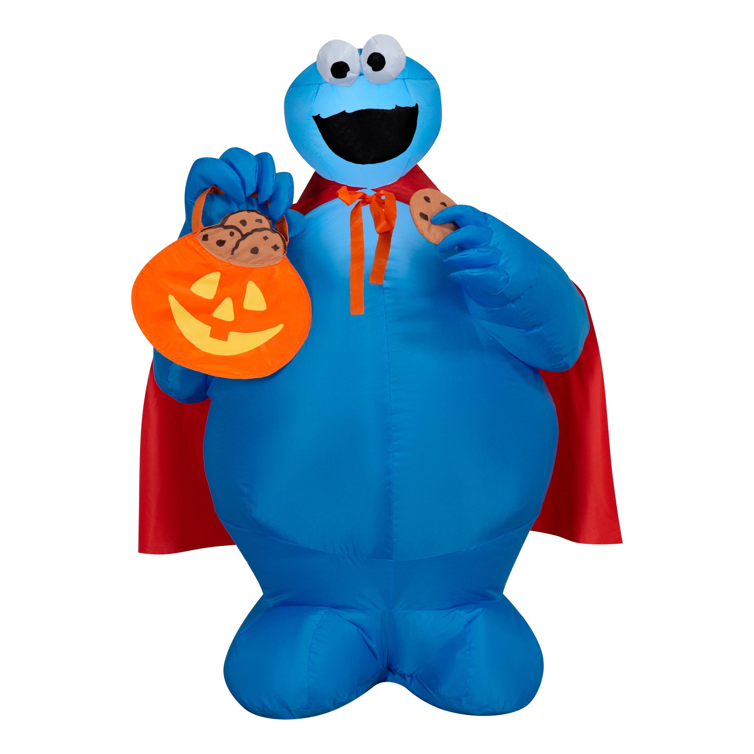 Gemmy Airblown Inflatable Cookie Monster w/Cape Sesame Street, 3 ft ...