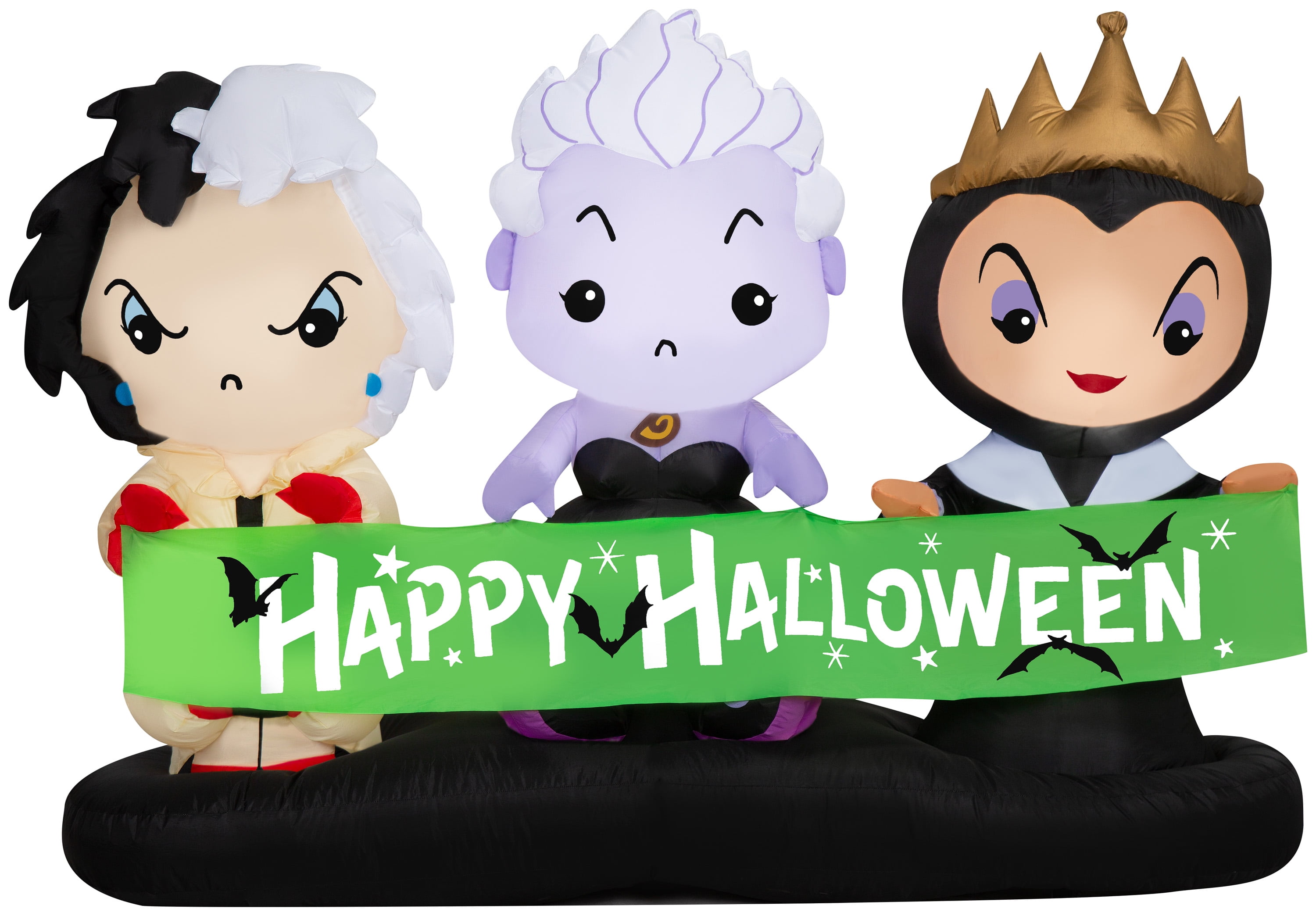 Gemmy Airblown Disney Villains Scene, 4ft Tall, Halloween Yard Blow Up ...