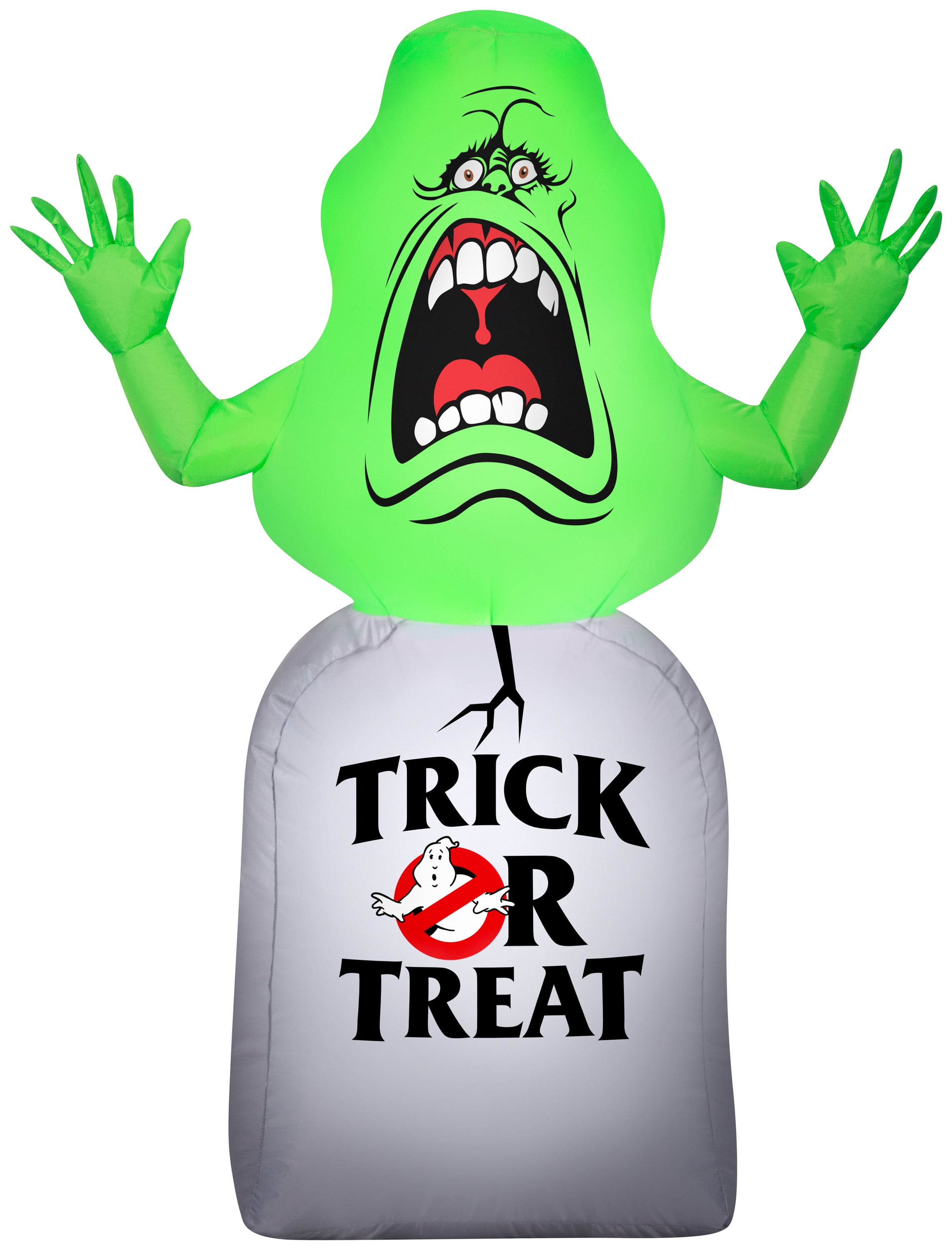 Gemmy Airblown Inflatable Ghostbusters Slimer with Tombstone, 3.5ft ...